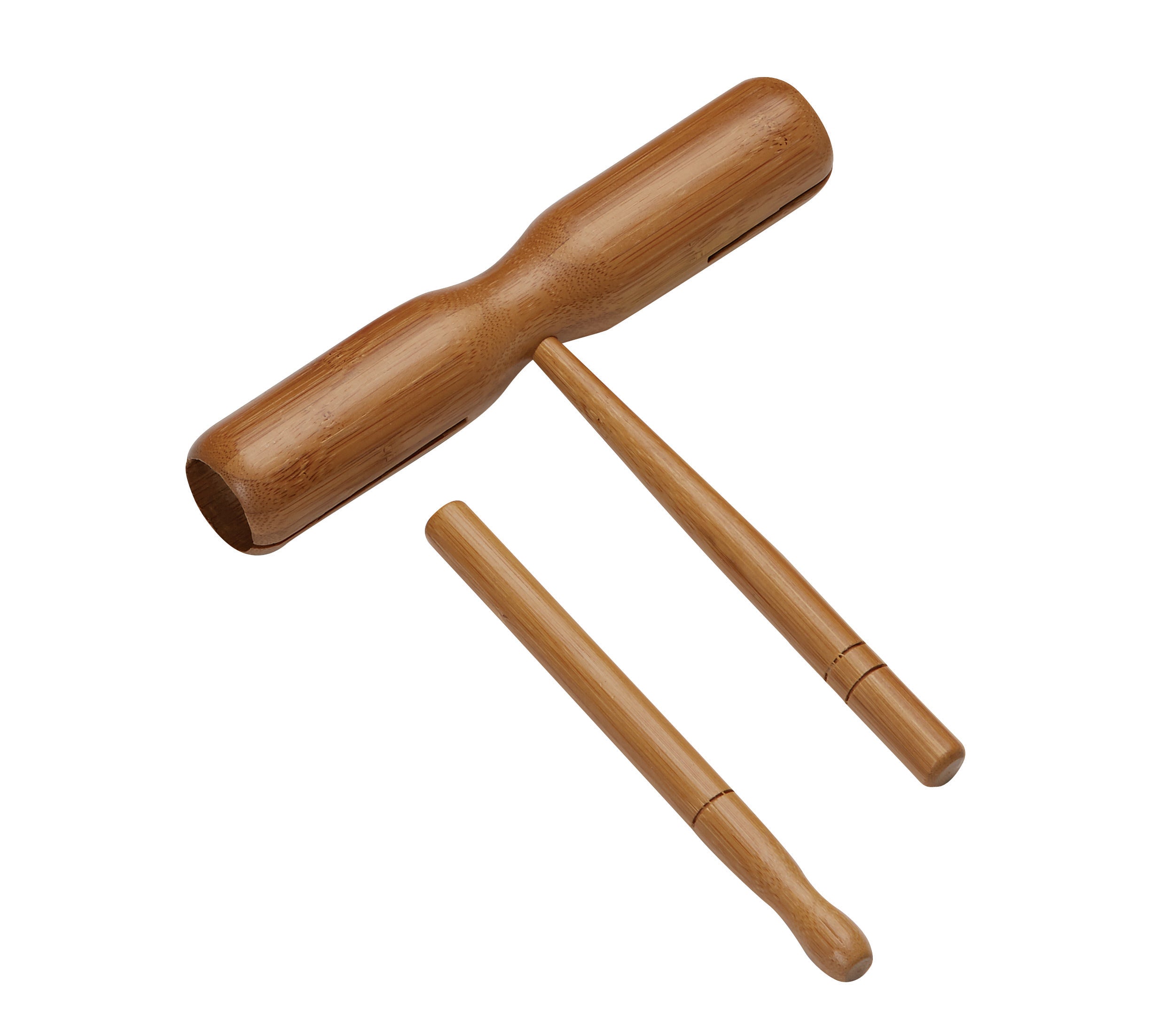 Bamboo Round Tick Tock Block with Striker